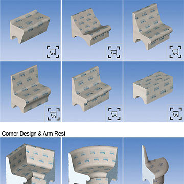 Lux Element Steam Room Seats - Blackchurch Leisure - Bleisure.com